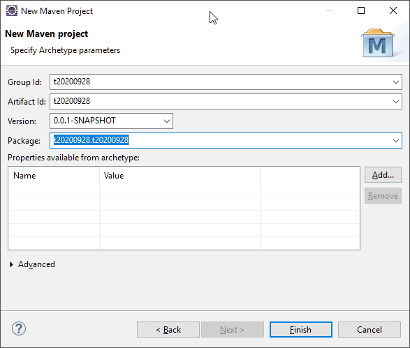 Run Maven “clean package”